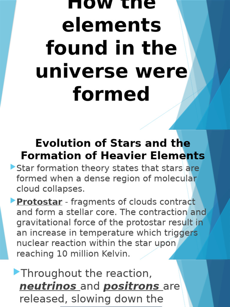 How The Elements Found in The Universe Were | PDF | Stars | Nuclear Fusion