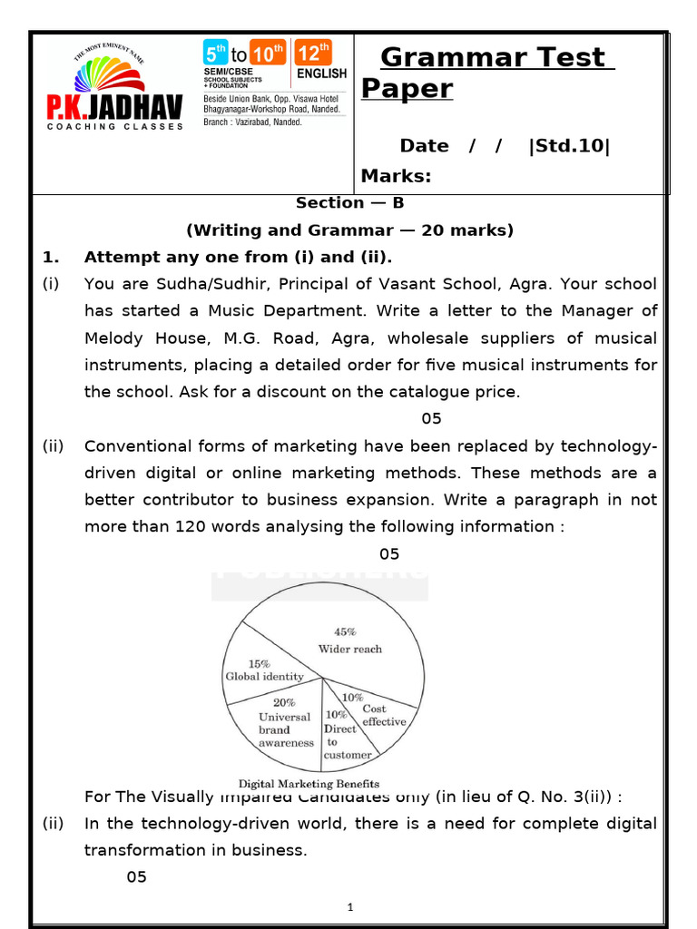 10_CBSE_English_Set 18 | PDF | Human Communication | Learning