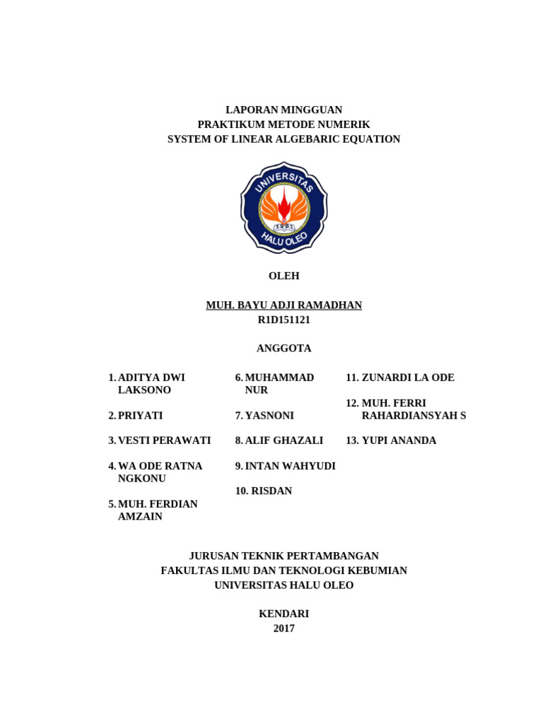 Laporan Metnum | PDF