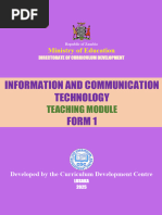 Form 1 Ict Module Sample | PDF | Educational Technology | Information ...