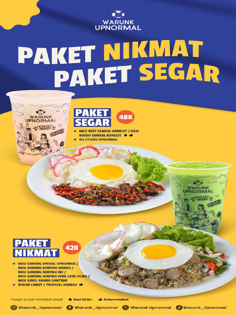 Menu Warunk Upnormal | PDF