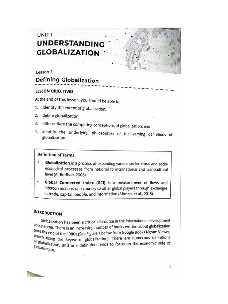 Lesson+1+Defining+Globalization | PDF