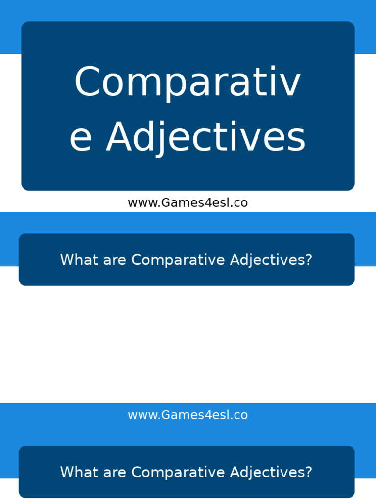 Understanding Comparative Adjectives | PDF | Syllable | Syntax