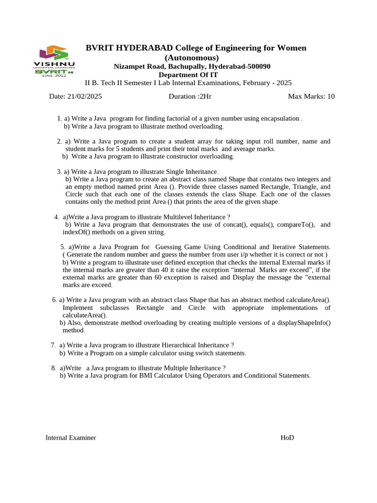 Jp Lab Internal I Pdf Method Computer Programming Class