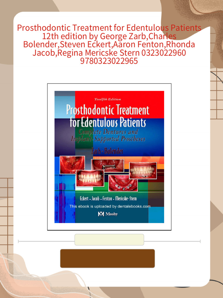 7427 | PDF | Prosthodontics