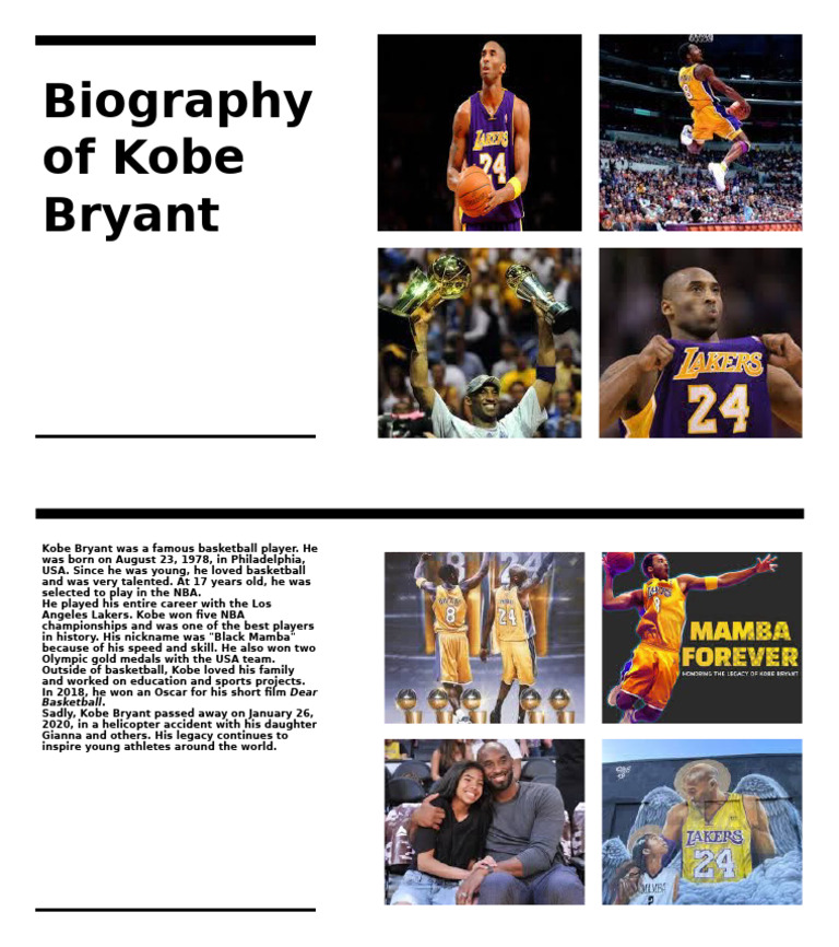 Biography of Kobe Bryant | PDF