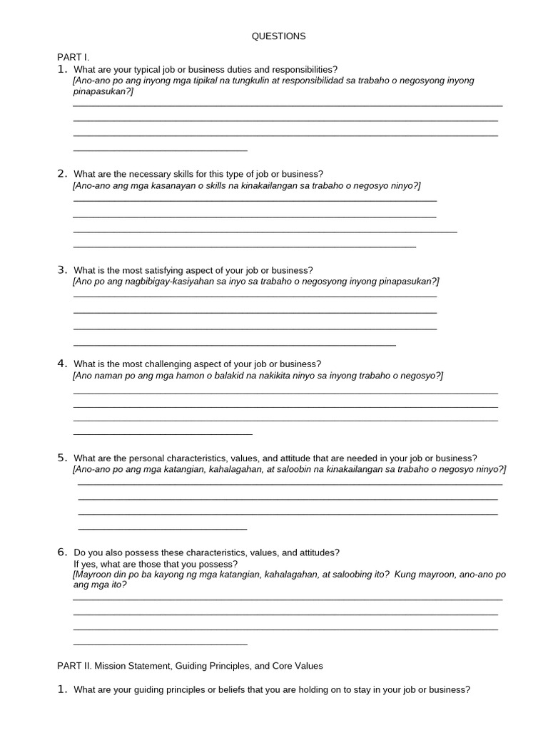 Informational Interview | PDF