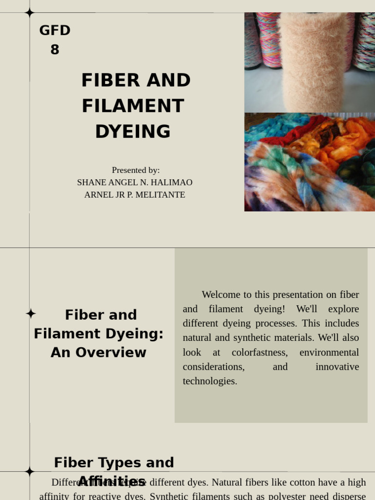 GFD 8. Fiber and Filament Dyeing - 20250212 - 102954 - 0000 | PDF ...