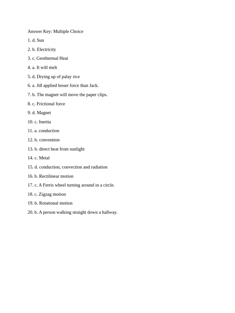 Table of Specifications Prototype | PDF