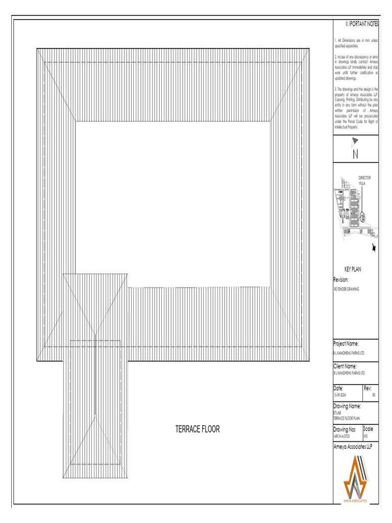 Terrace Floor Plan - Ameya Associates | PDF
