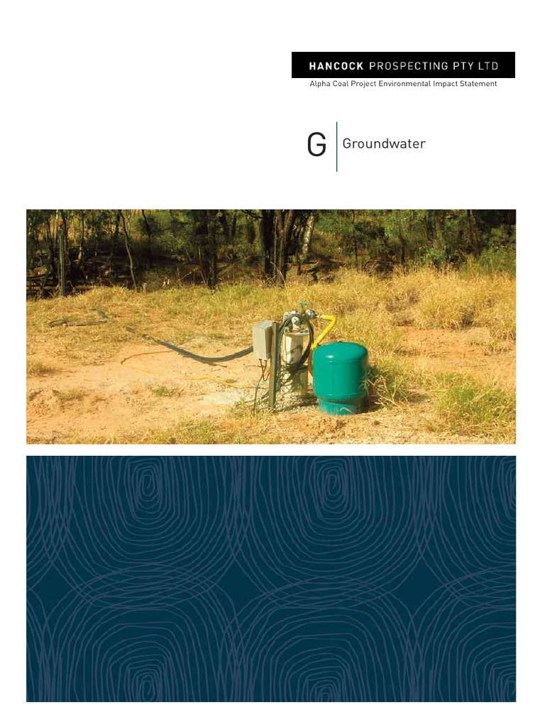 Appendix G Groundwater | PDF | Groundwater | Hydrology