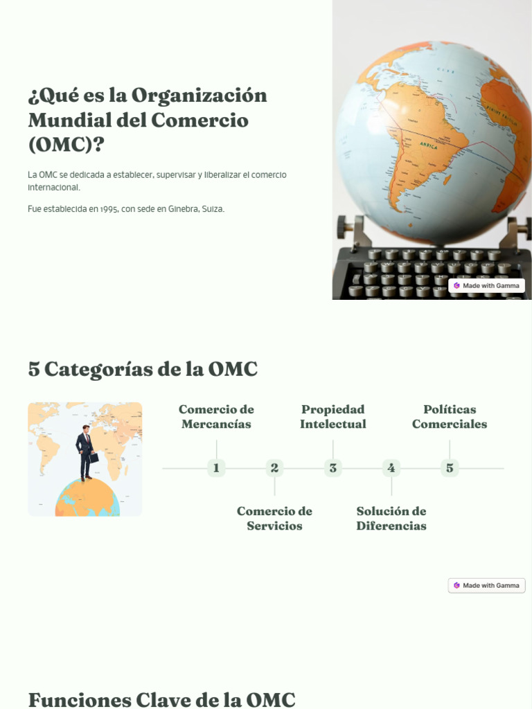 Funciones y Desafíos de la OMC | PDF