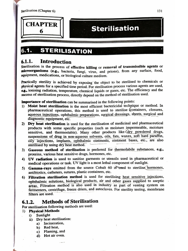 Sterilization | PDF