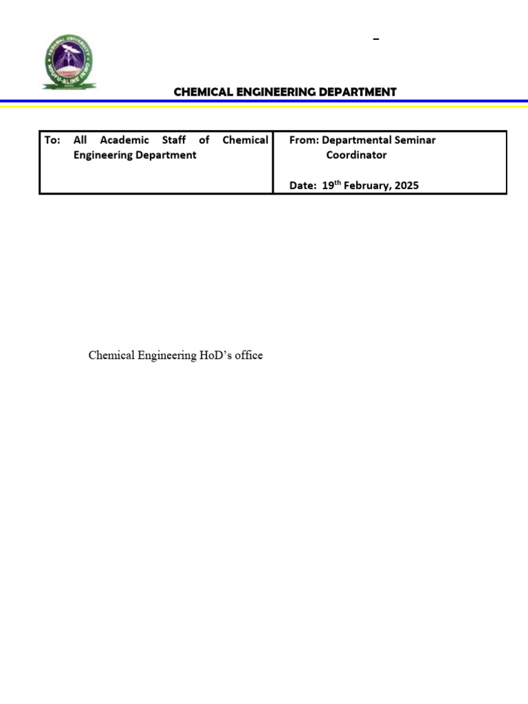 Notification For Seminar Defense | PDF
