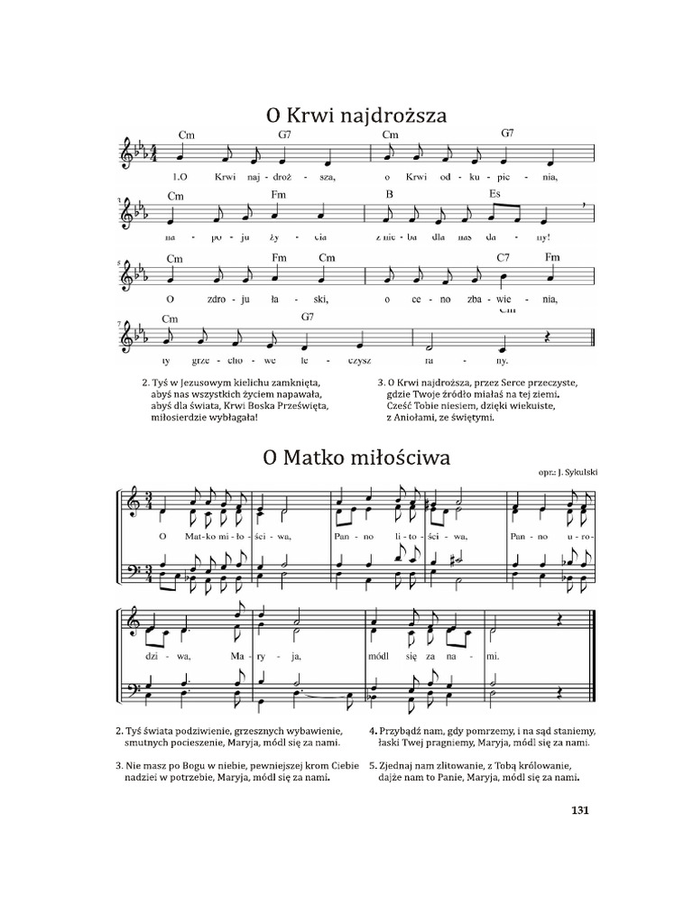O Matko Milosciwa | PDF