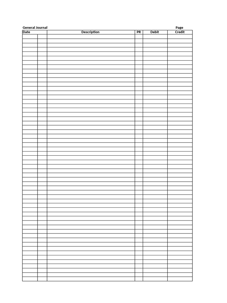 Template For Journalizing | PDF