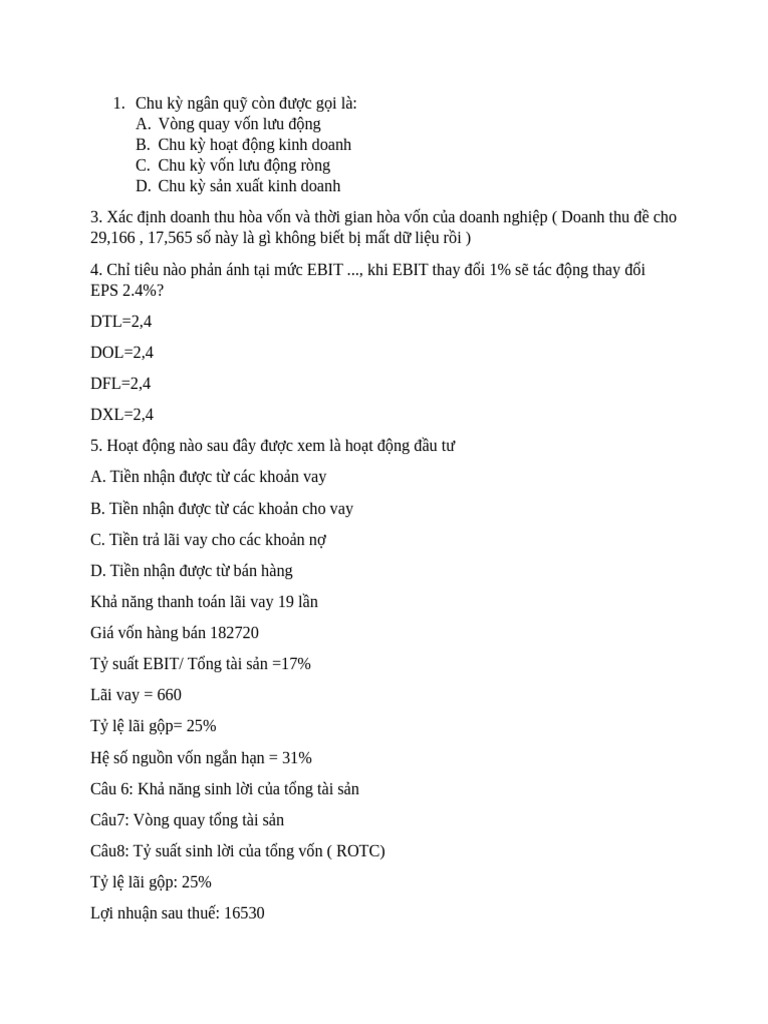 Phân Tích TCDN | PDF