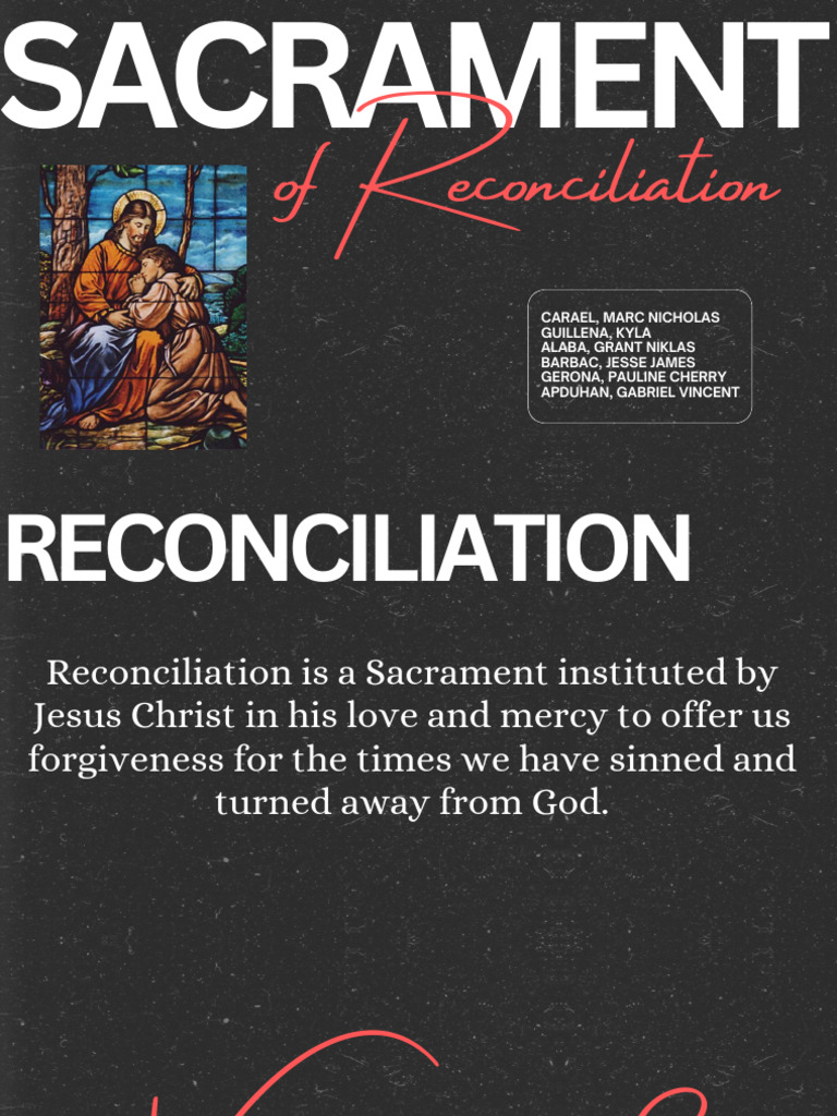 Sacrament of Reconciliation G4 | PDF