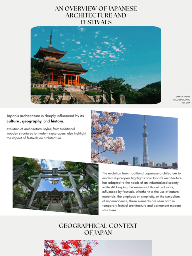 An Overview of Japanese Architecture and Festivals | PDF | Kyoto
