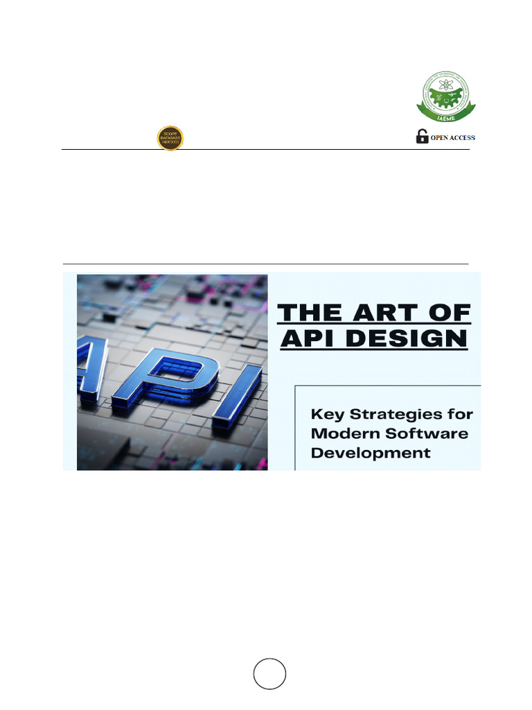 the art of api design | PDF | Computer Security | Security