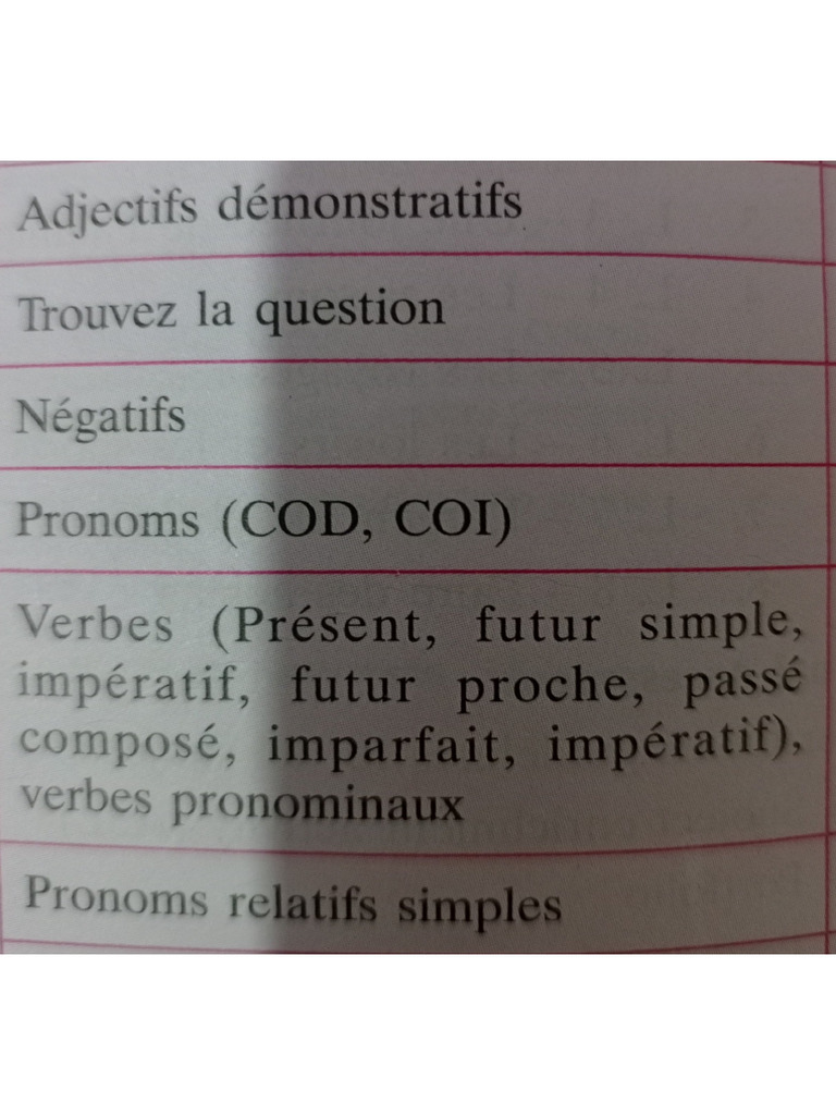 French Grammar Class 9th Notes | PDF