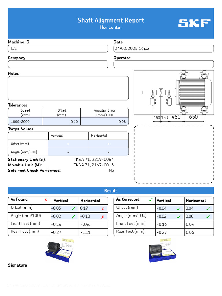 Shaft Alignment report 20250224-16.03.74 | PDF