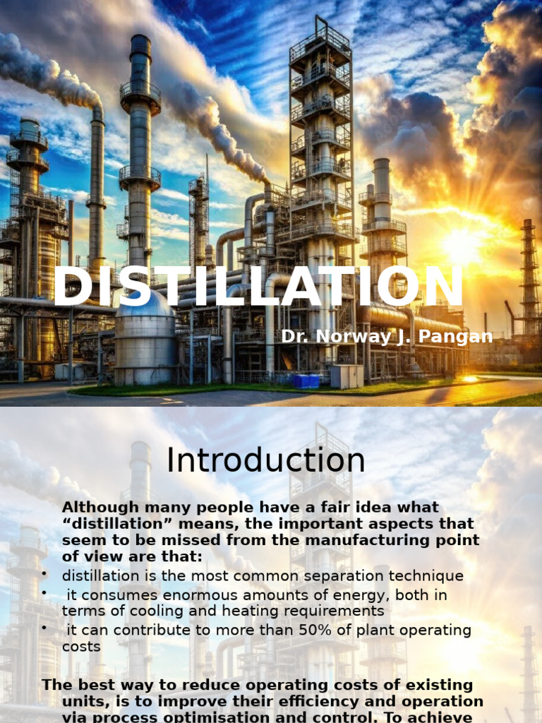 Lecture 2 Distillation | PDF | Distillation | Process Engineering