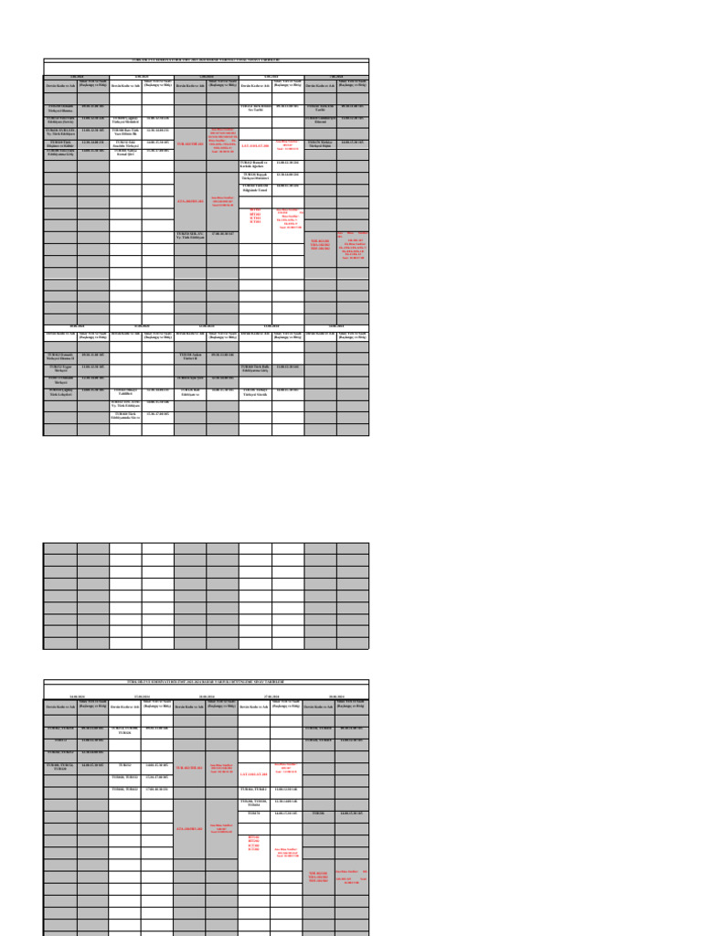 Turk Dili Ve Edebiyati Bolumu 2023 2024 Bahar Yariyili Final Sinavi Programi | PDF