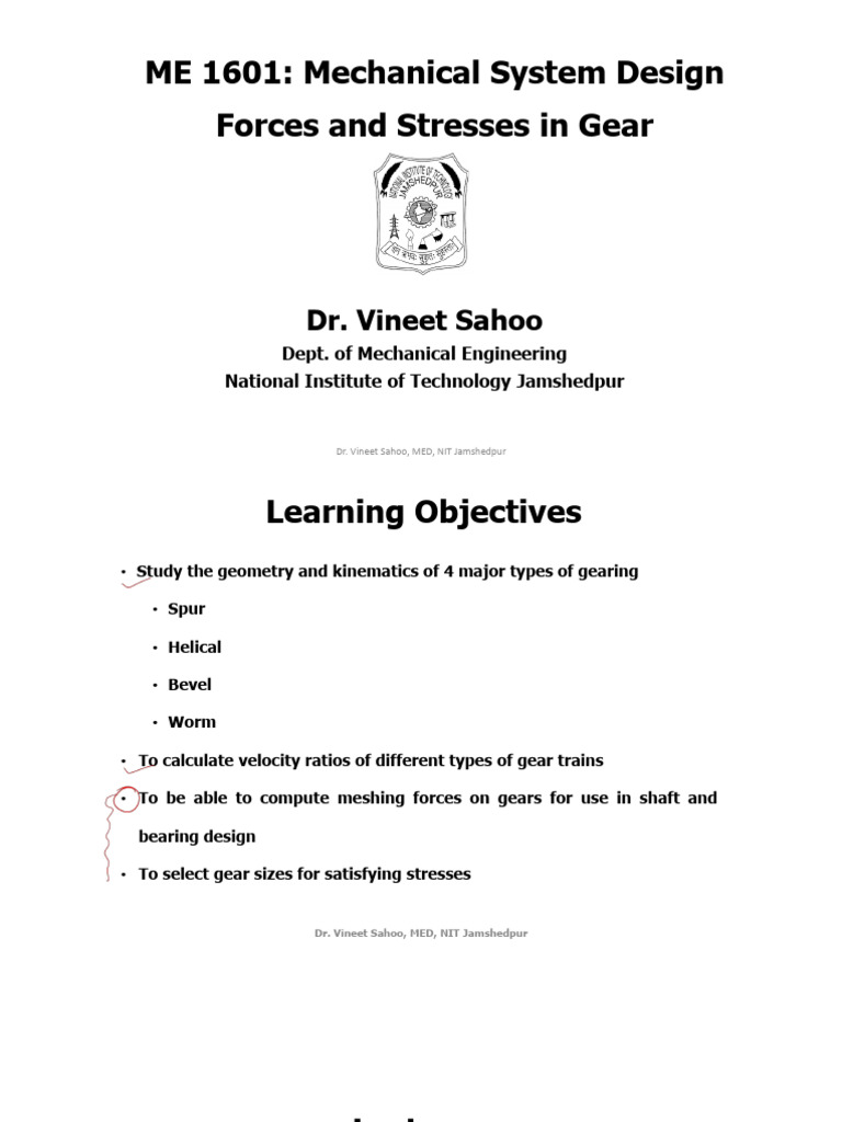 Gear Types and Force Analysis | PDF | Gear | Materials Science