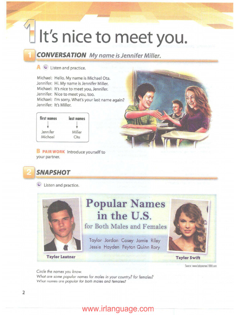 Interchange 4th Edition Intro Student Book | PDF