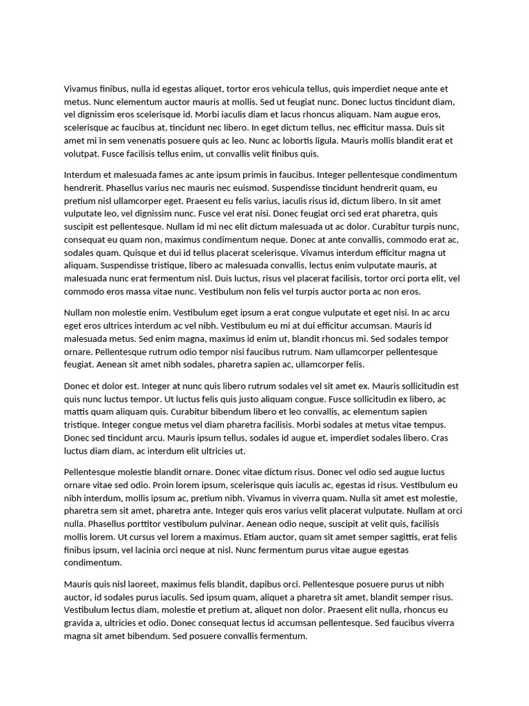 Consectetur Bibendum Sit Amet Et Tortor | PDF