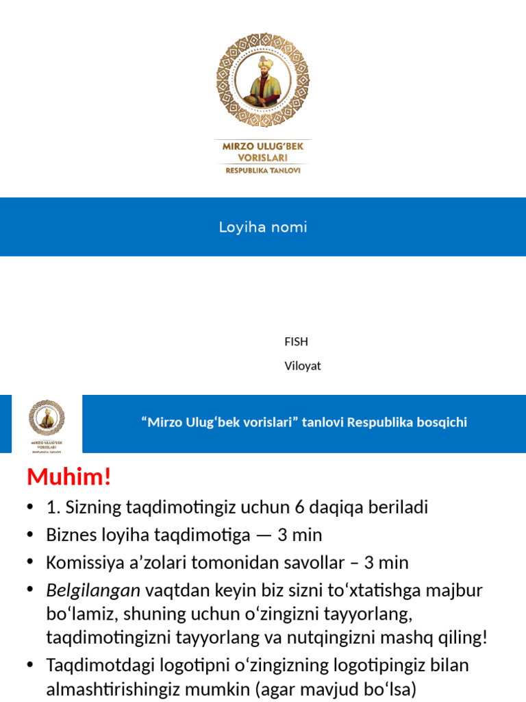 Taqdimot-shabloni | PDF