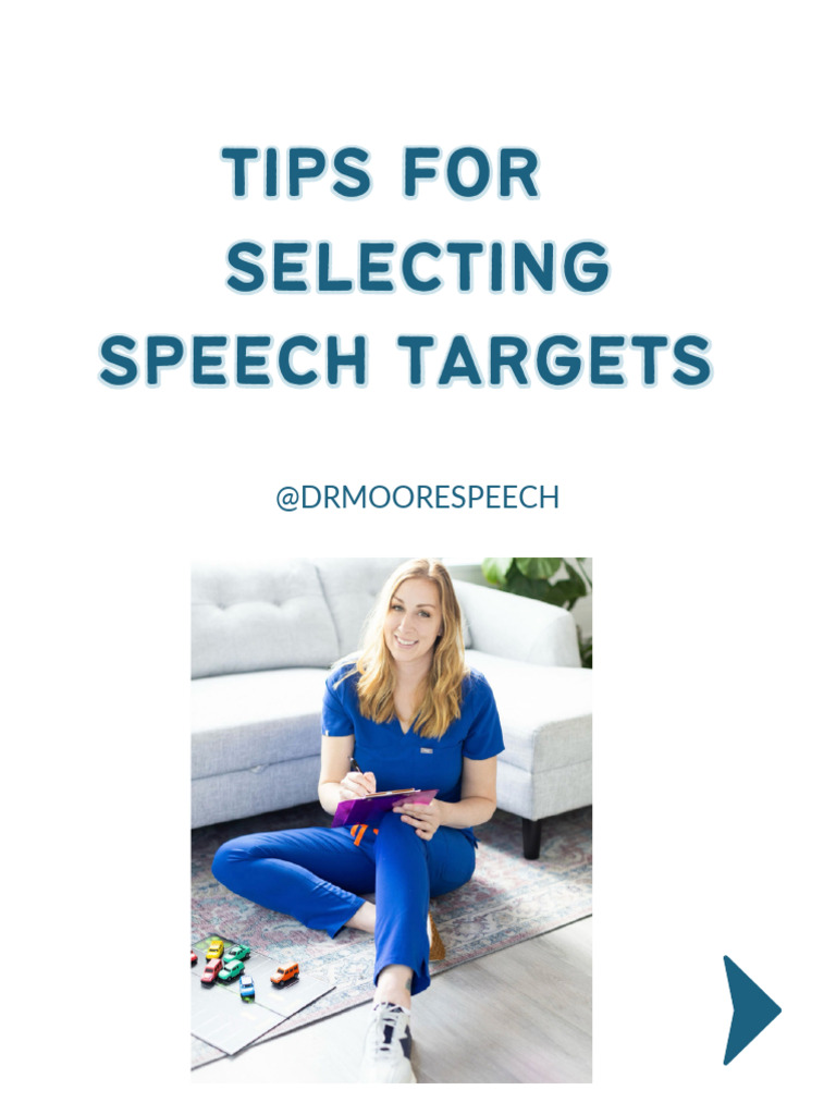 Freebie Speech Targets 4 | PDF