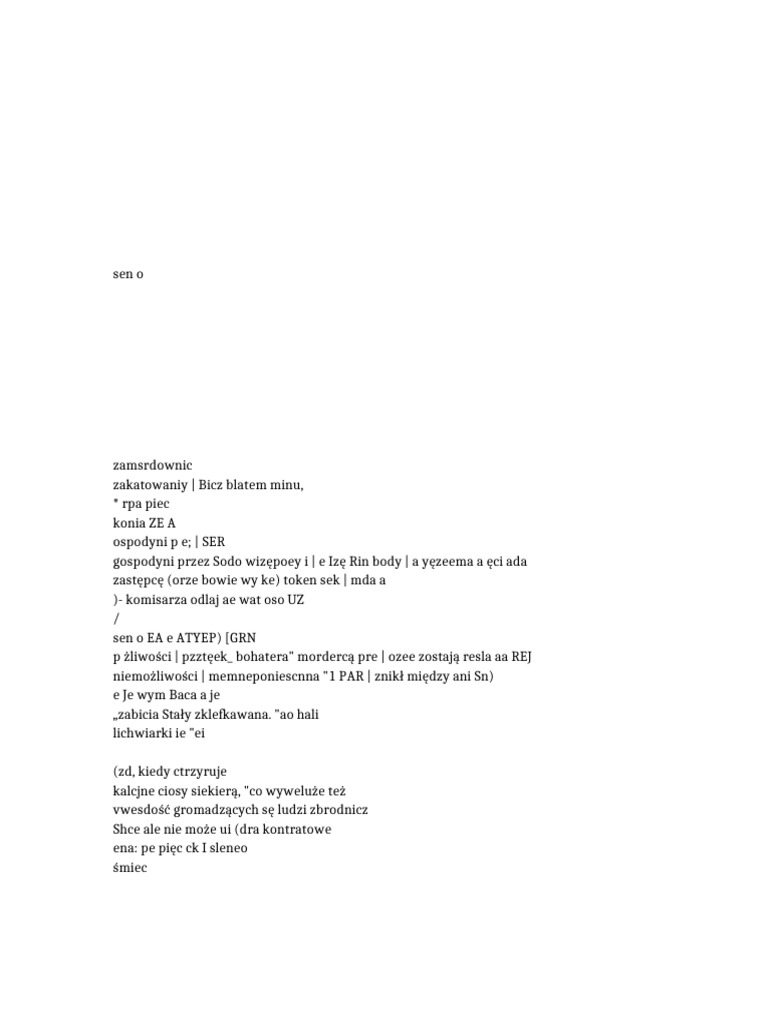 Sny Raskolnikowa | PDF