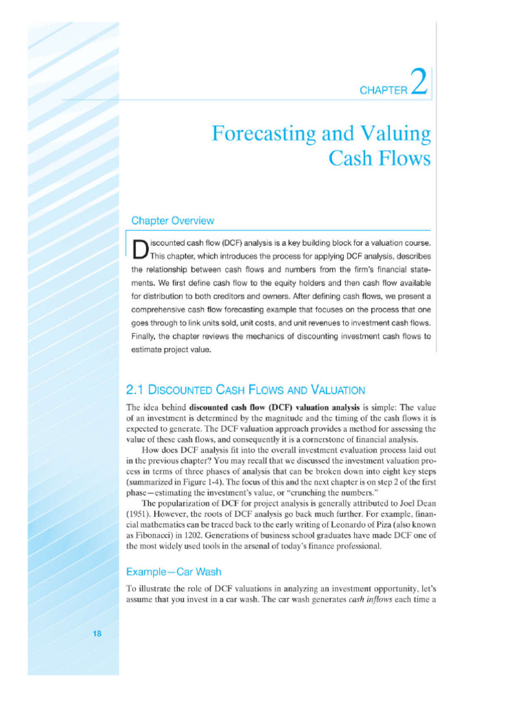 Chapter 2 - Forecast Cash Flow | PDF