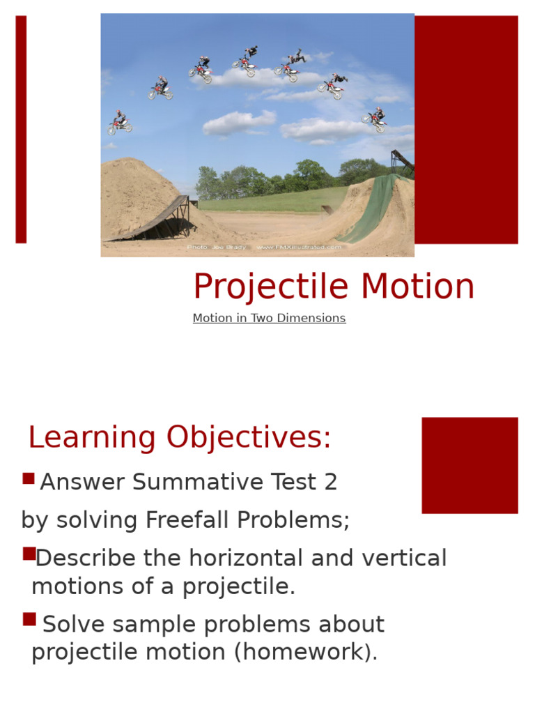 WEEK-4-PROJECTILE-MOTION | PDF | Projectiles | Applied And Interdisciplinary Physics