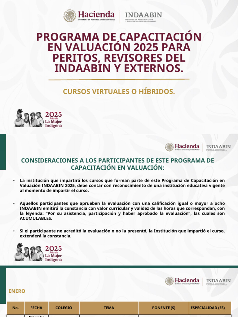 Programa Capacitaci N en Valuaci N | PDF | Valoración (Finanzas)