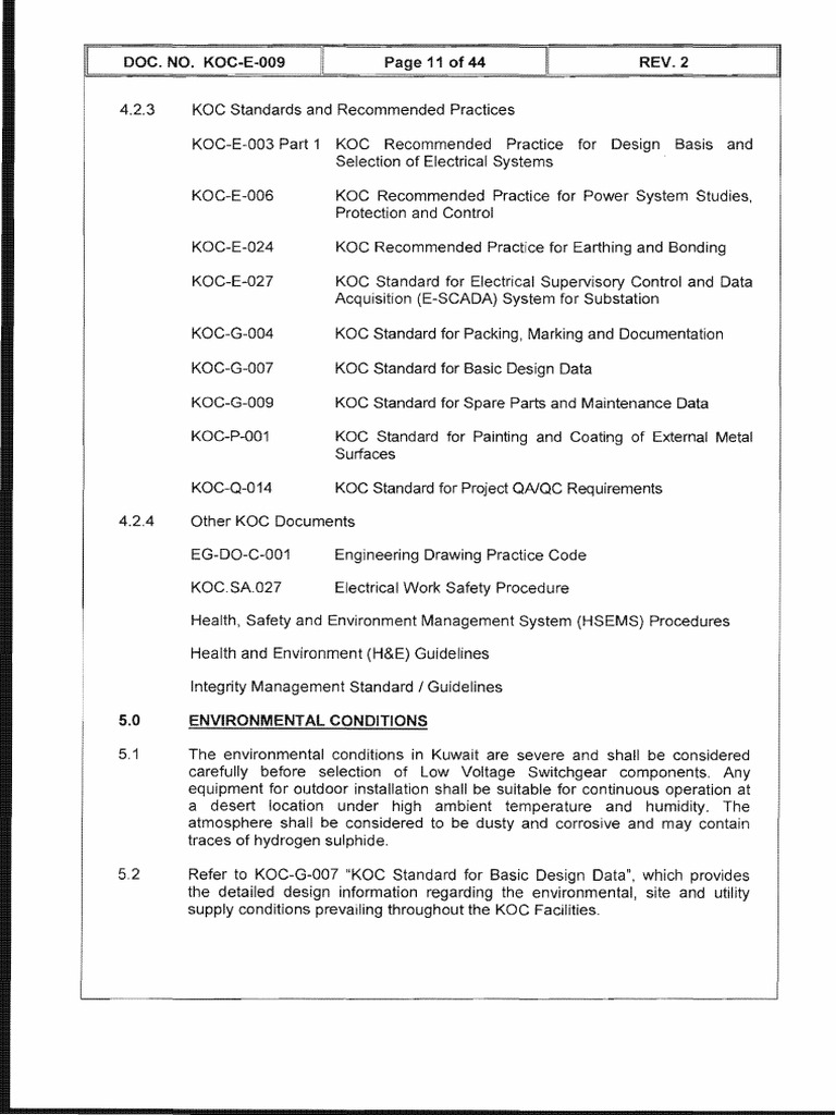 NEW KOC-E-009, Rev 2-12 | PDF