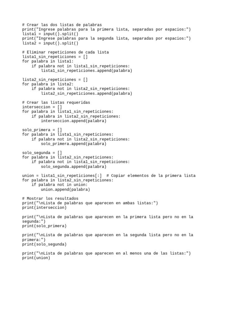lISTAS BIEN | PDF