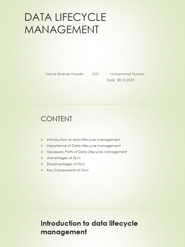 Data life cycles management | PDF | Regulatory Compliance | Data