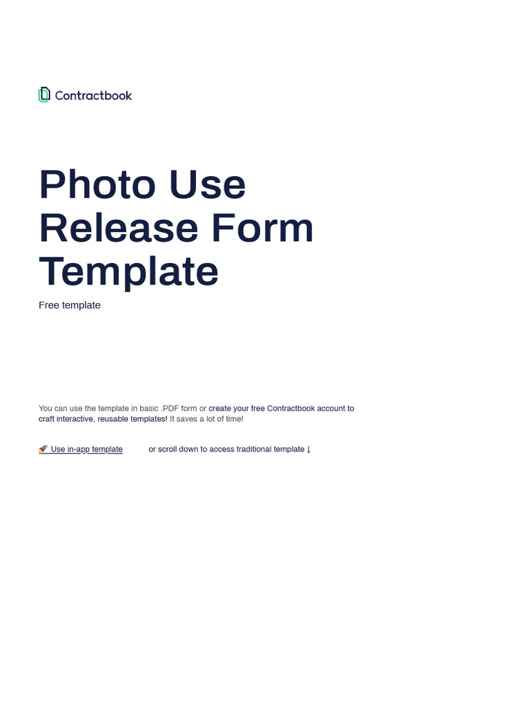 Photo Use Release Form Template | PDF