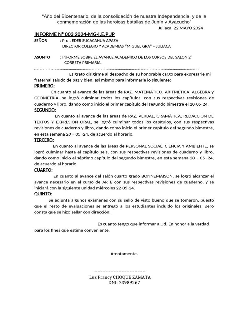 Informe Model 2024 II CORBETA | PDF