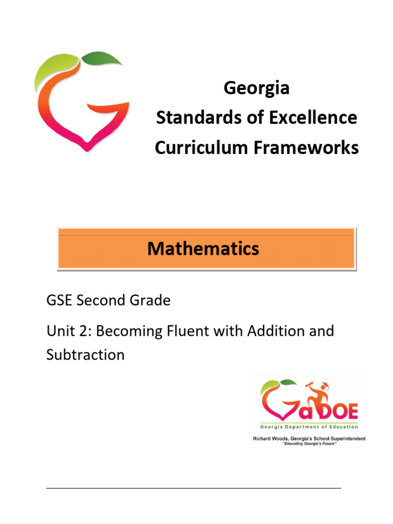 2nd-Math-Unit-2 | PDF | Fluency | Mathematics
