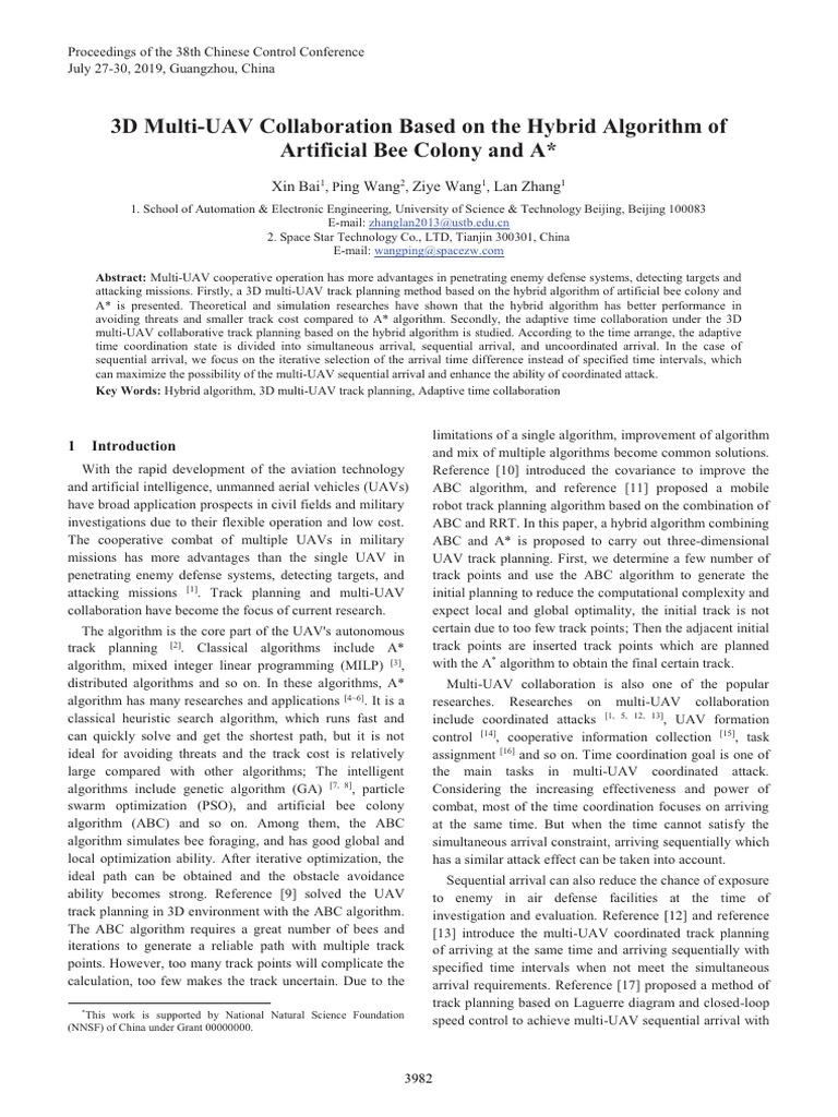Multi-UAV Coordination Algorithm | PDF | Mathematical Optimization | Applied Mathematics