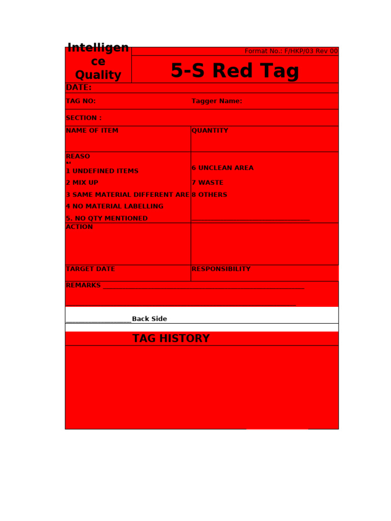 Redtag Format | PDF