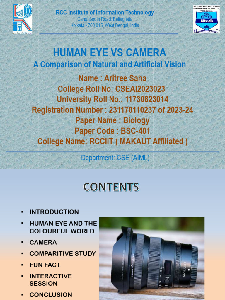 Human Eye vs Camera: Vision Comparison | PDF | Eye | Human Eye