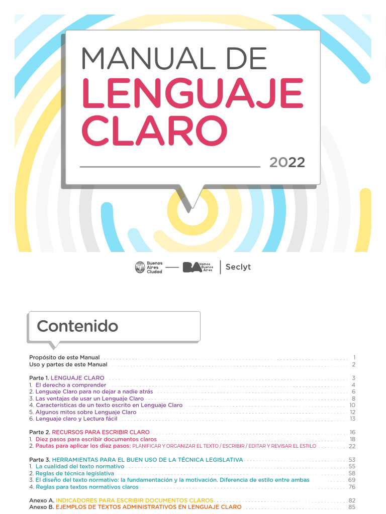 Manual de Lenguaje Claro | PDF | Lenguaje simple | Sustentabilidad