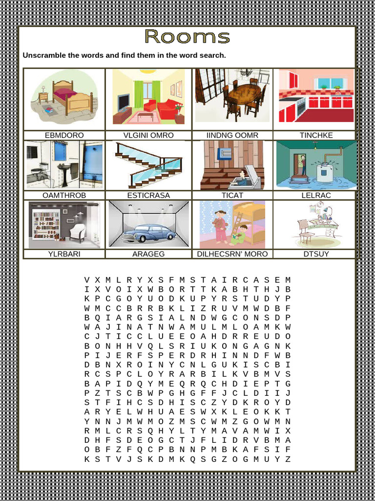 Unscramble Home Room Names | PDF | Room | Home