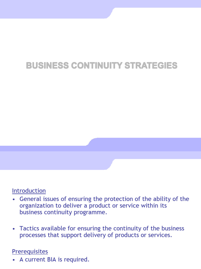 BCM Strategies Presentation_Revised | PDF | Computing | Business