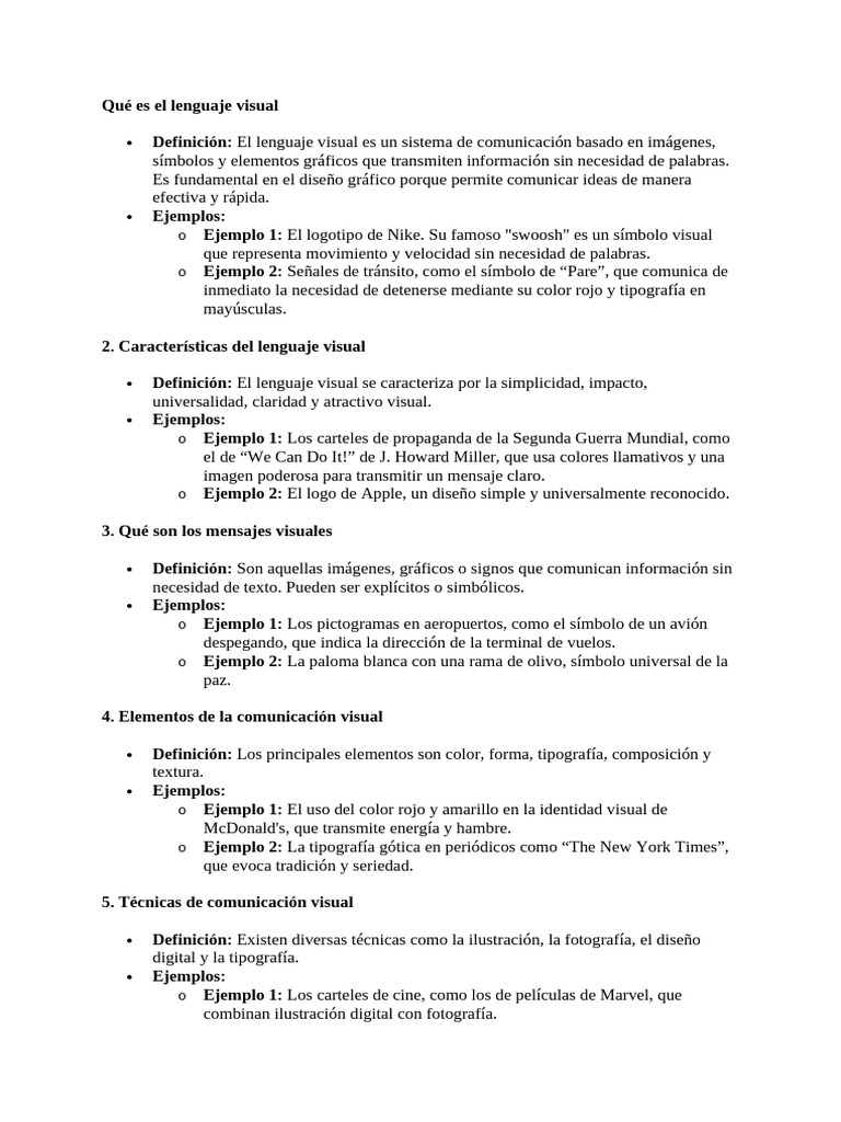 Qué Es El Lenguaje Visual | PDF | Los símbolos | Comunicación